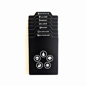 7x Magic the Gathering MTG Vertical Card Dividers - Black and White - Etsy