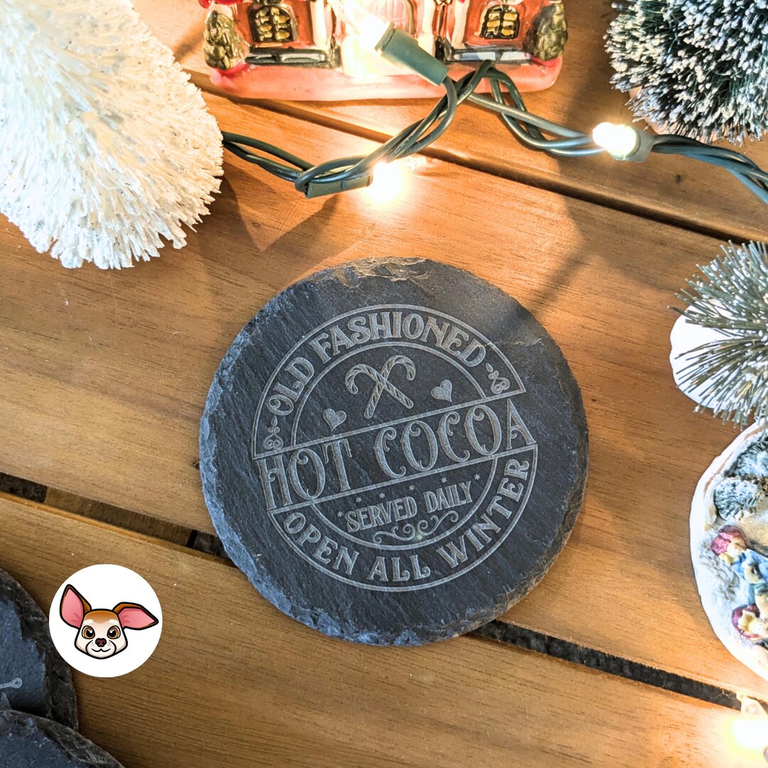 Christmas Coaster open All Winter Slate Coasters Housewarming Gift - Etsy