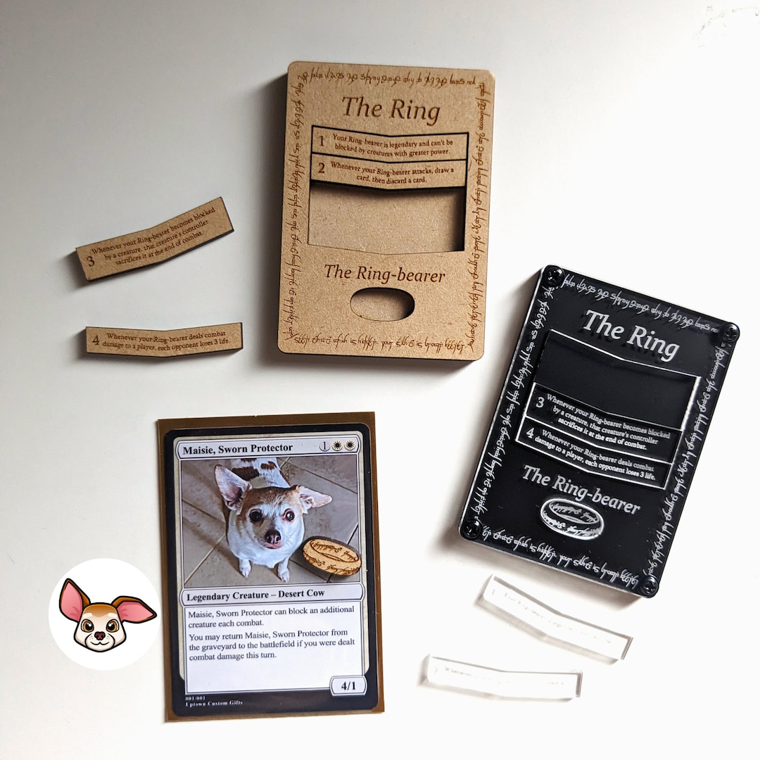 MTG Lotr "the Ring Emblem" Token - Tales of Middle-earth - MTG Token ...