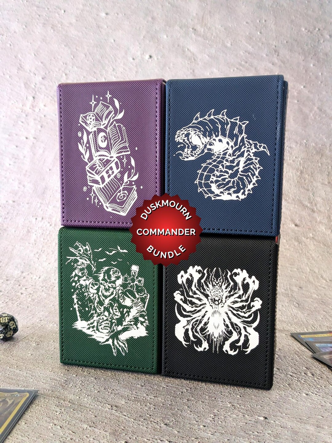 4x MTG Duskmourn Commander Deck Box Bundle - Magic the Gathering ...