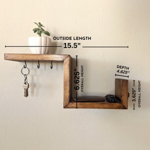 EDC Shelf, Minimalist Key Holder, Entryway Organizer - Etsy