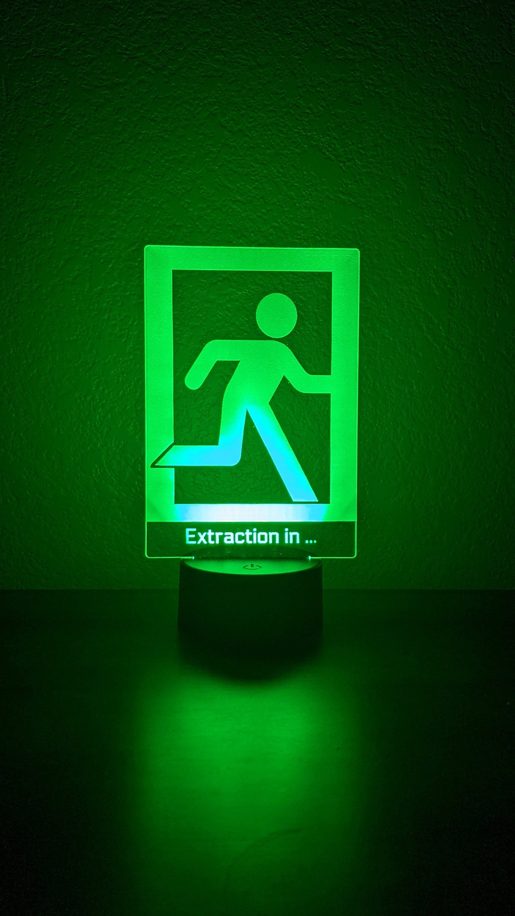 Escape From Tarkov "extraction In..." LED Light - Adjustable Colors - Etsy