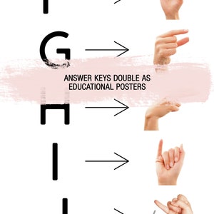 ASL Alphabet, Sign Language Alphabet | Matching Worksheets, Educational ...