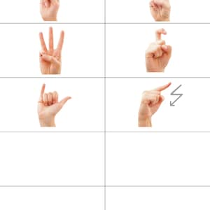 ASL Alphabet, Sign Language Alphabet | Matching Worksheets, Educational ...