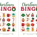 Printable Christmas Holiday Bingo Game Cards, Call Cards and ...