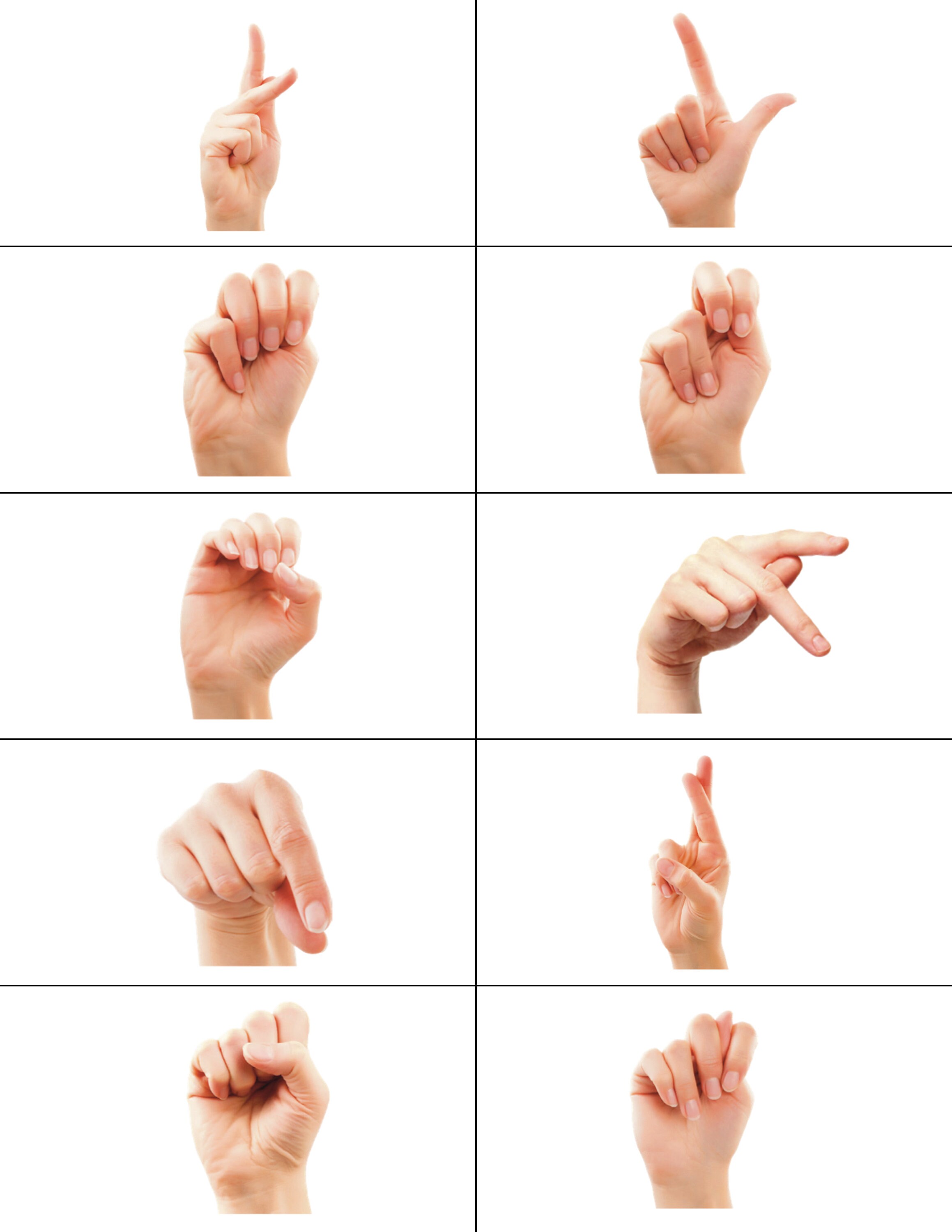 ASL Alphabet, Sign Language Alphabet | Matching Worksheets, Educational ...