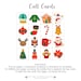 Printable Christmas Holiday Bingo Game Cards, Call Cards and ...