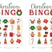 Printable Christmas Holiday Bingo Game Cards, Call Cards and ...
