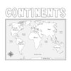 Continents BUNDLE, Facts and Coloring Pages, Worksheets, 3-part Cards ...