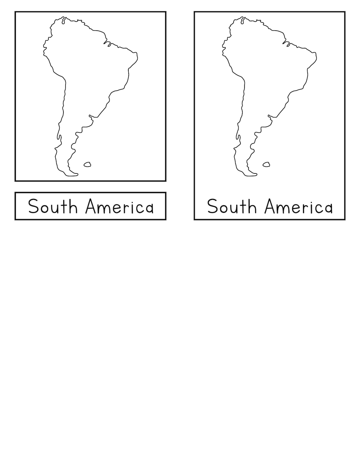 Continents BUNDLE, Facts and Coloring Pages, Worksheets, 3-part Cards ...