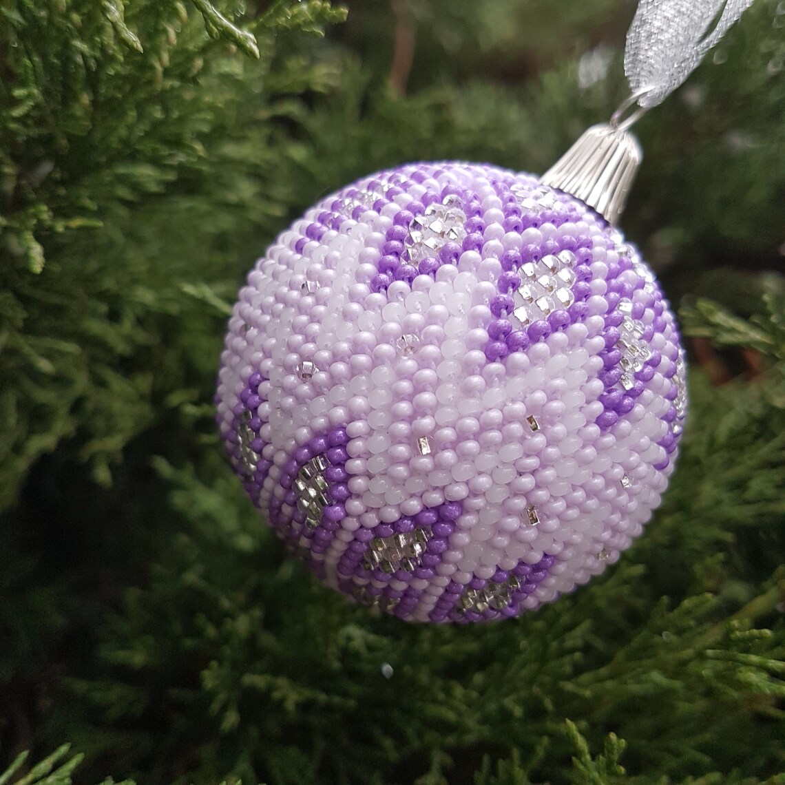 Christmas tree ball Beads ornament ball Diameter 5.5 cm color | Etsy