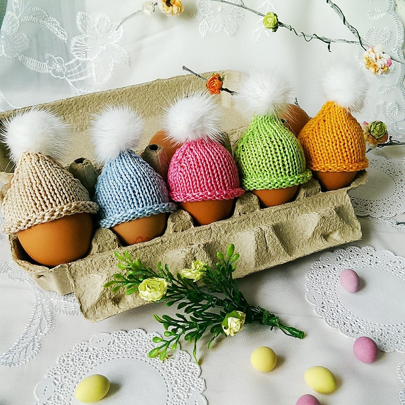 Easter Hat for Eggs Easter Egg Warmer Easter Decor Easter Egg Hat Egg ...