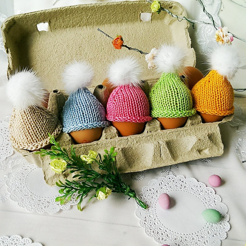 Easter Hat for Eggs Easter Egg Warmer Easter Decor Easter Egg Hat Egg ...