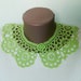 Green Collar Necklace Crochet Collar Necklace Romantic Lace - Etsy