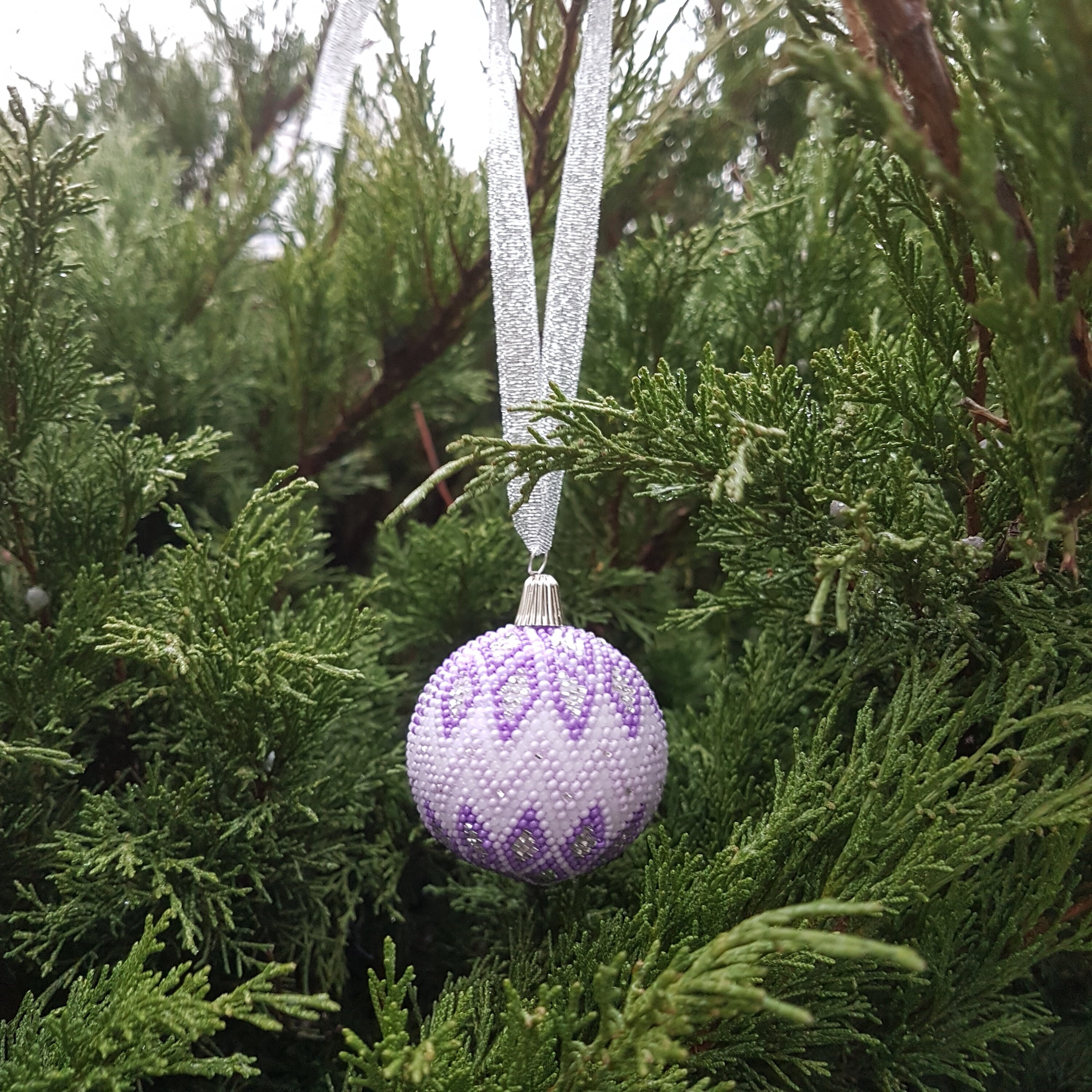 Christmas tree ball Beads ornament ball Diameter 5.5 cm color | Etsy