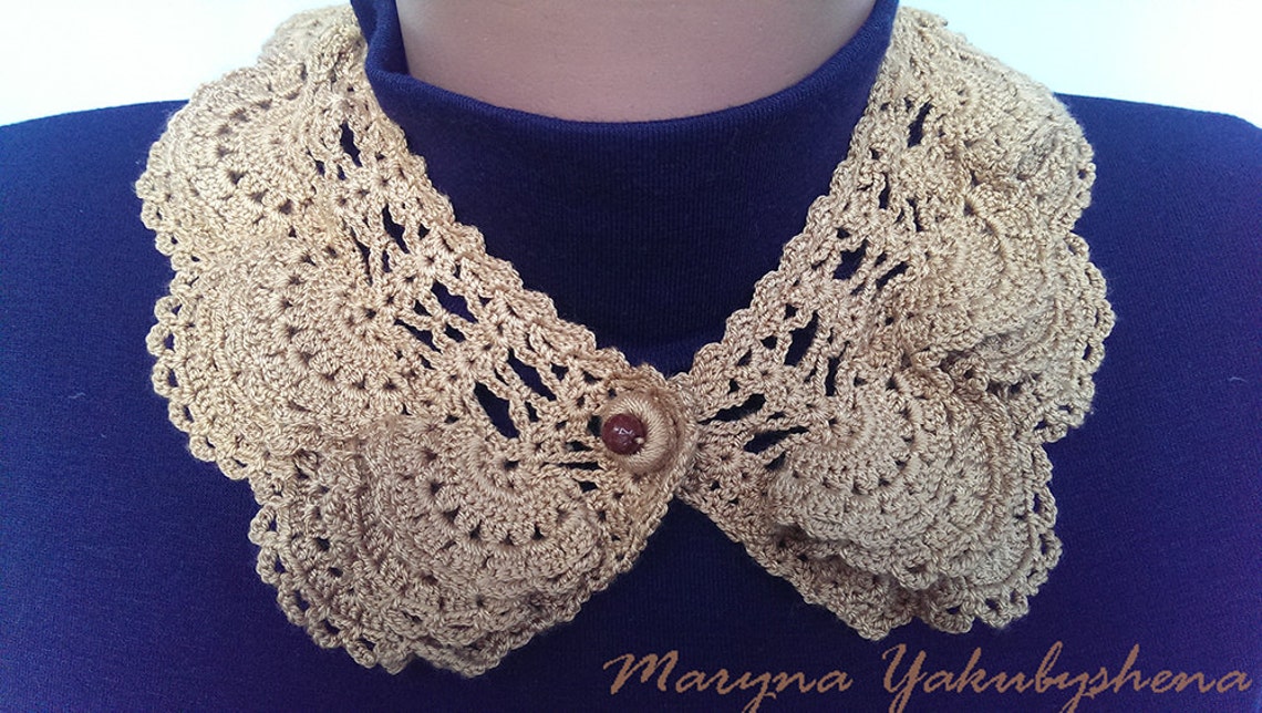 Crochet Collar Necklace Lace Collar Accessories Collar - Etsy