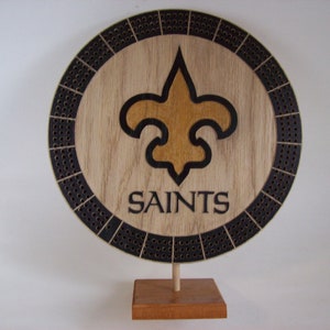 New Orleans Saints Cribbage Board - Etsy
