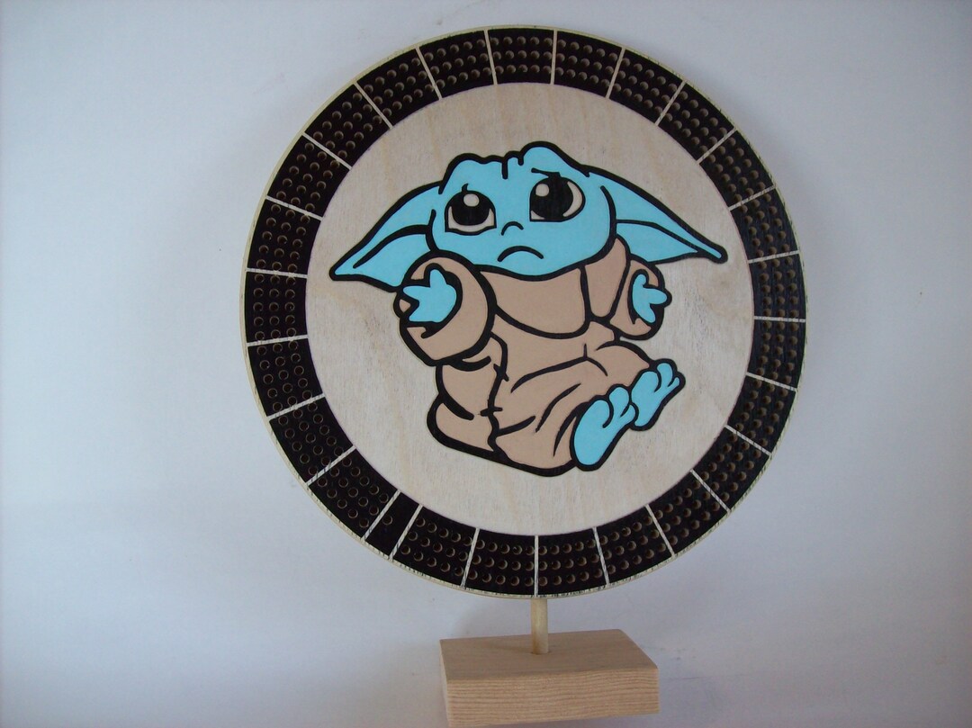 Baby Yoda Custom Cribbage Board - Etsy
