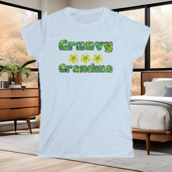 Mid Century Modern Style Square Peace T-shirt Mini Dress, Retro Mod ...