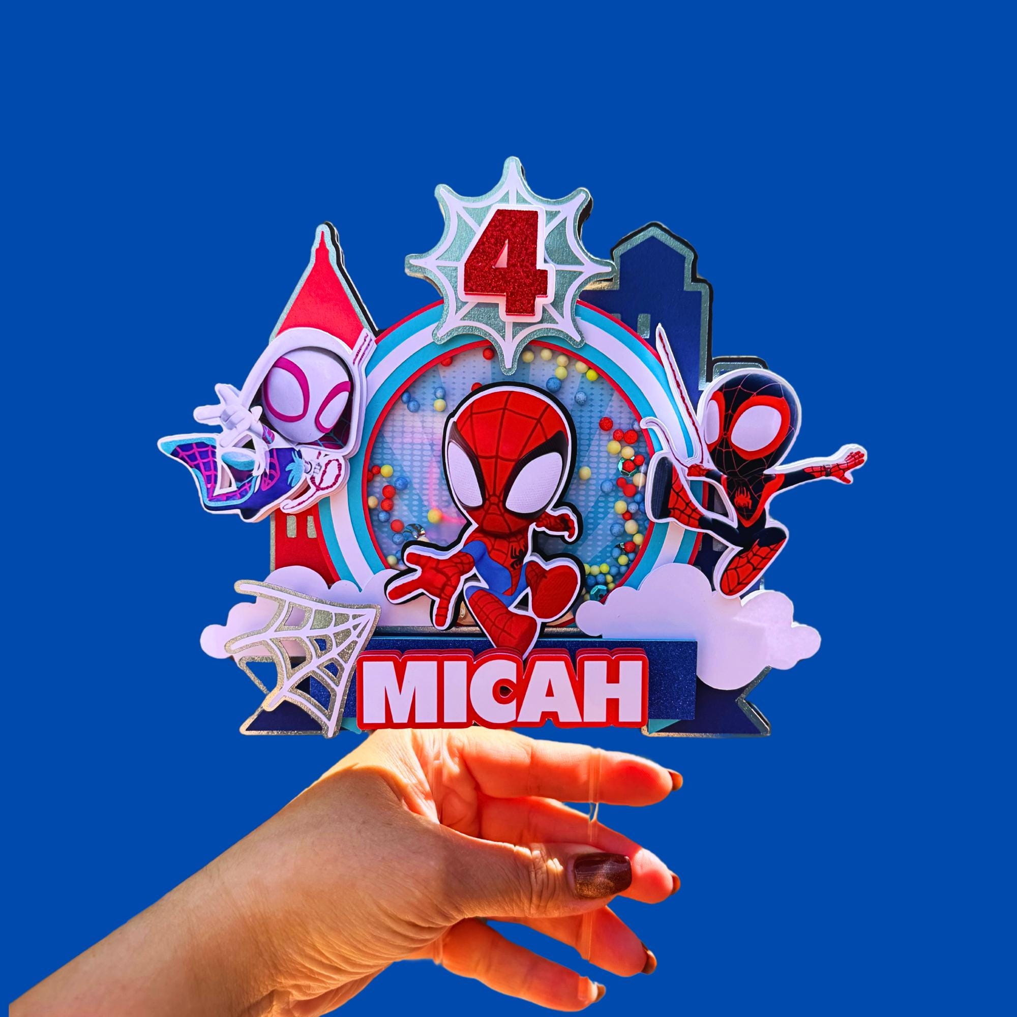 Spidey Cake Topper, Spidey and His Amazing Friends Cake Topper, Spidey ...