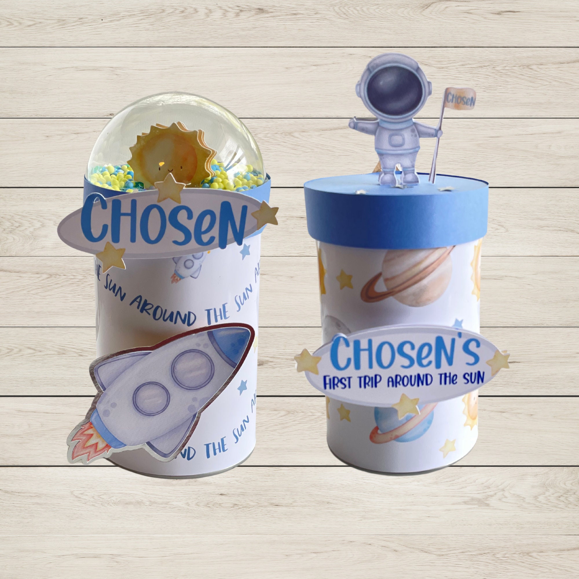 Custom Space Potato Chips, First Trip Around the Sun, Astronaut ...