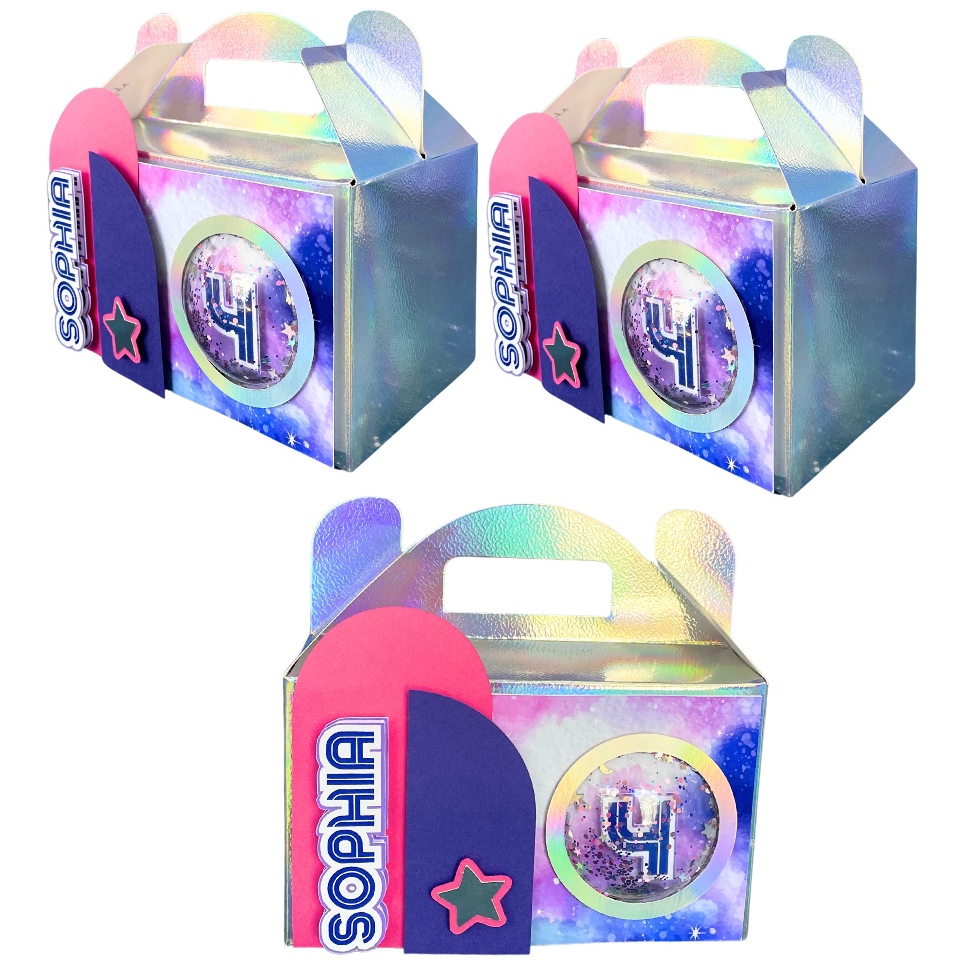 Custom Gable Boxes, Space Theme Favors, Galaxy Party Favors, Reach for ...