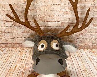 Faux Fur Cartoon Reindeer Costume Sven Inspired Costume Reindeer ...