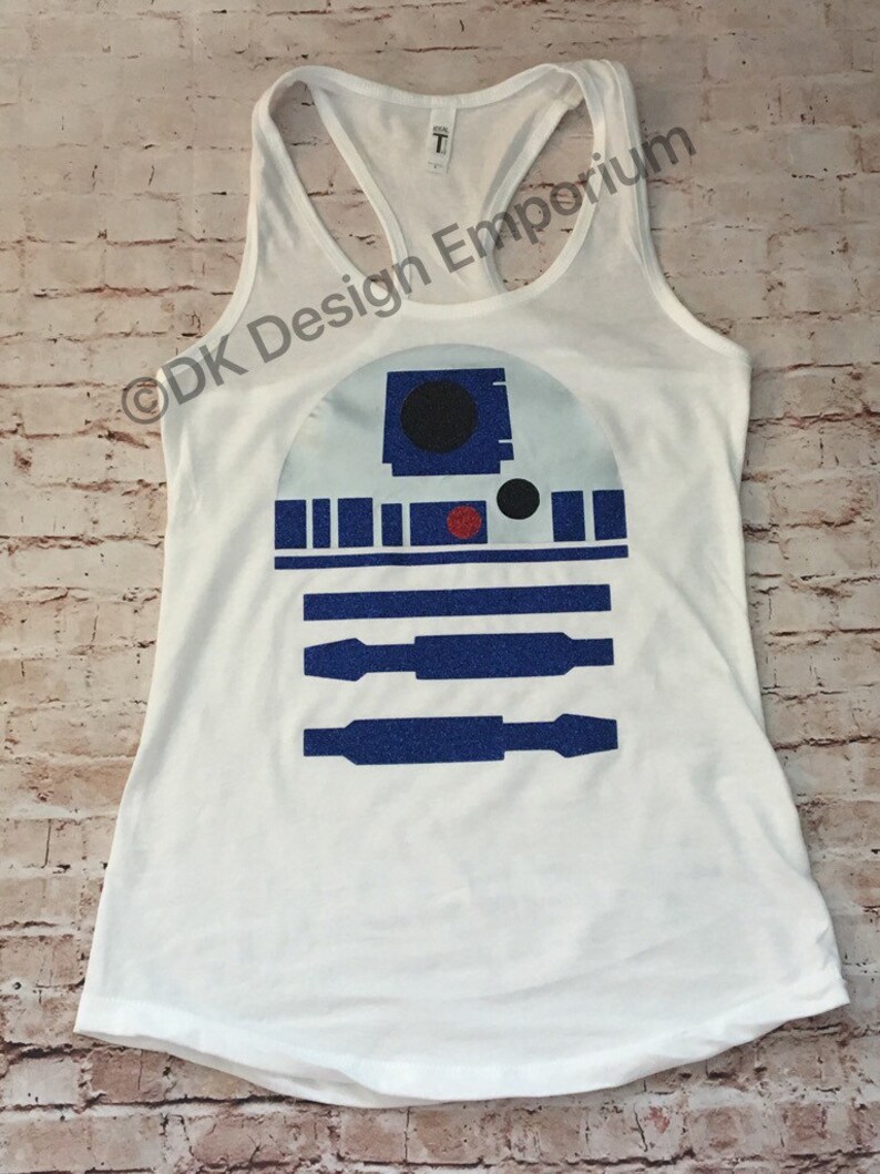 Droid Running Costume Tank R2D2 Inspired Running Top - Etsy