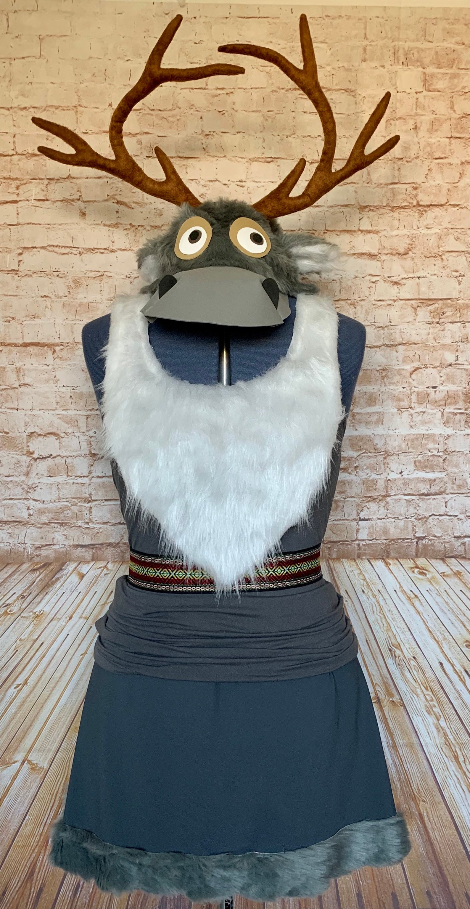 Cartoon Reindeer Running Costume - Sven Inspired Run Costume - Reindeer ...
