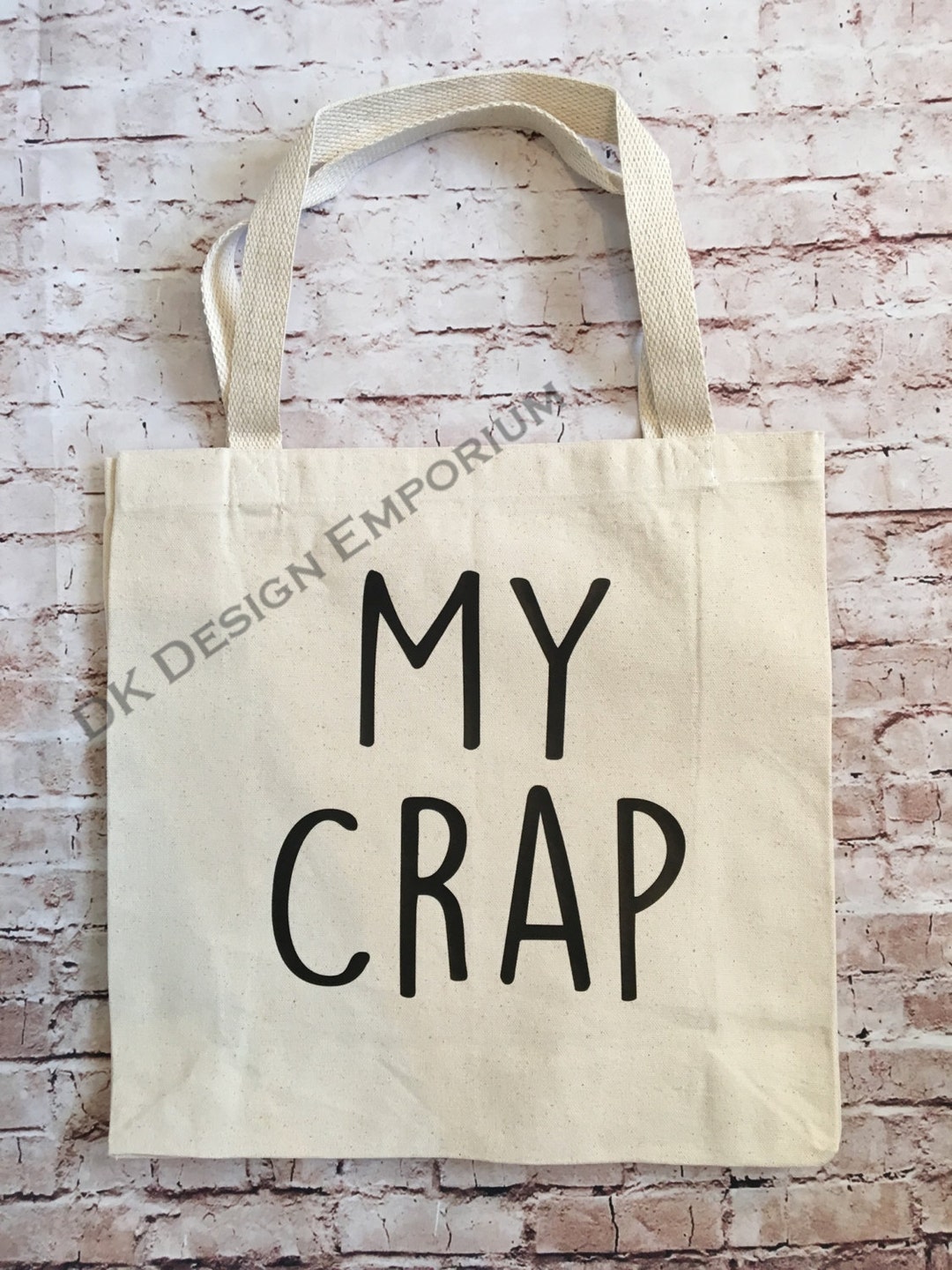 My Crap Tote Bag - Canvas Tote Bag - Funny Market Bag - Reusable ...