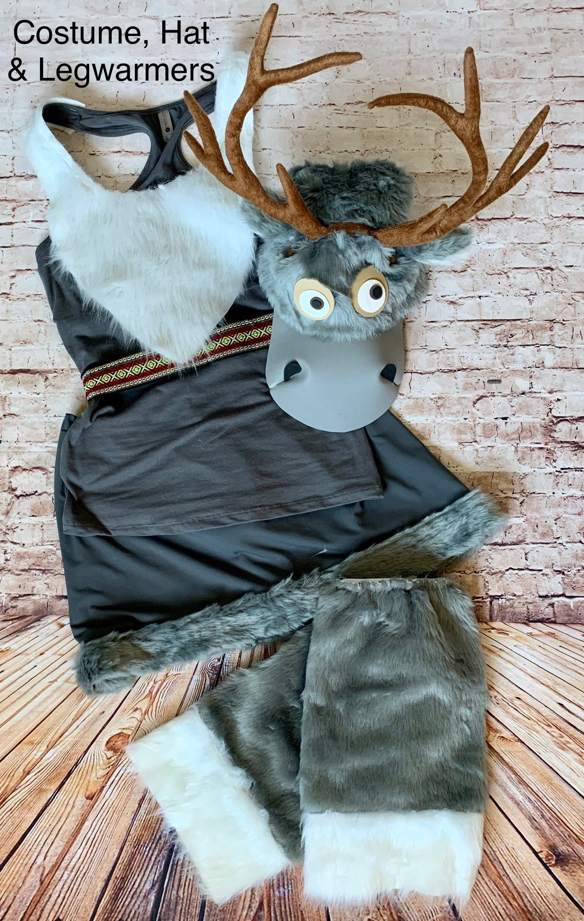 Cartoon Reindeer Running Costume - Sven Inspired Run Costume - Reindeer ...