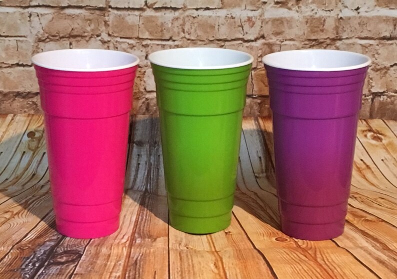 Reusable Double Walled Party Cup Tailgate Princess Tumbler | Etsy