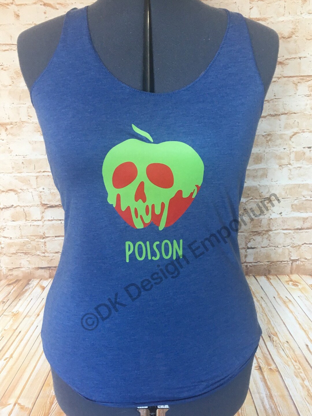 Poison Apple Tank Top - Princess Slumber Party Top - Royal Blue ...