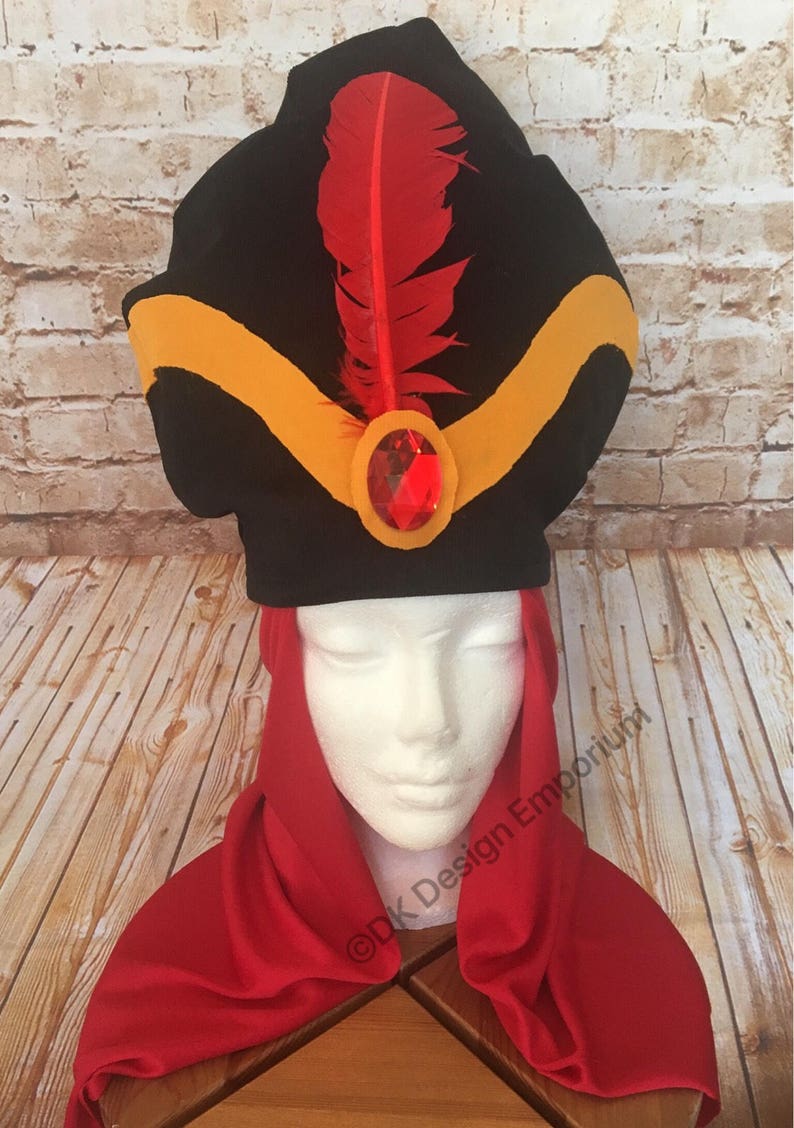 Arabian Villain Costume Hat Royal Vizier Turban Jafar | Etsy