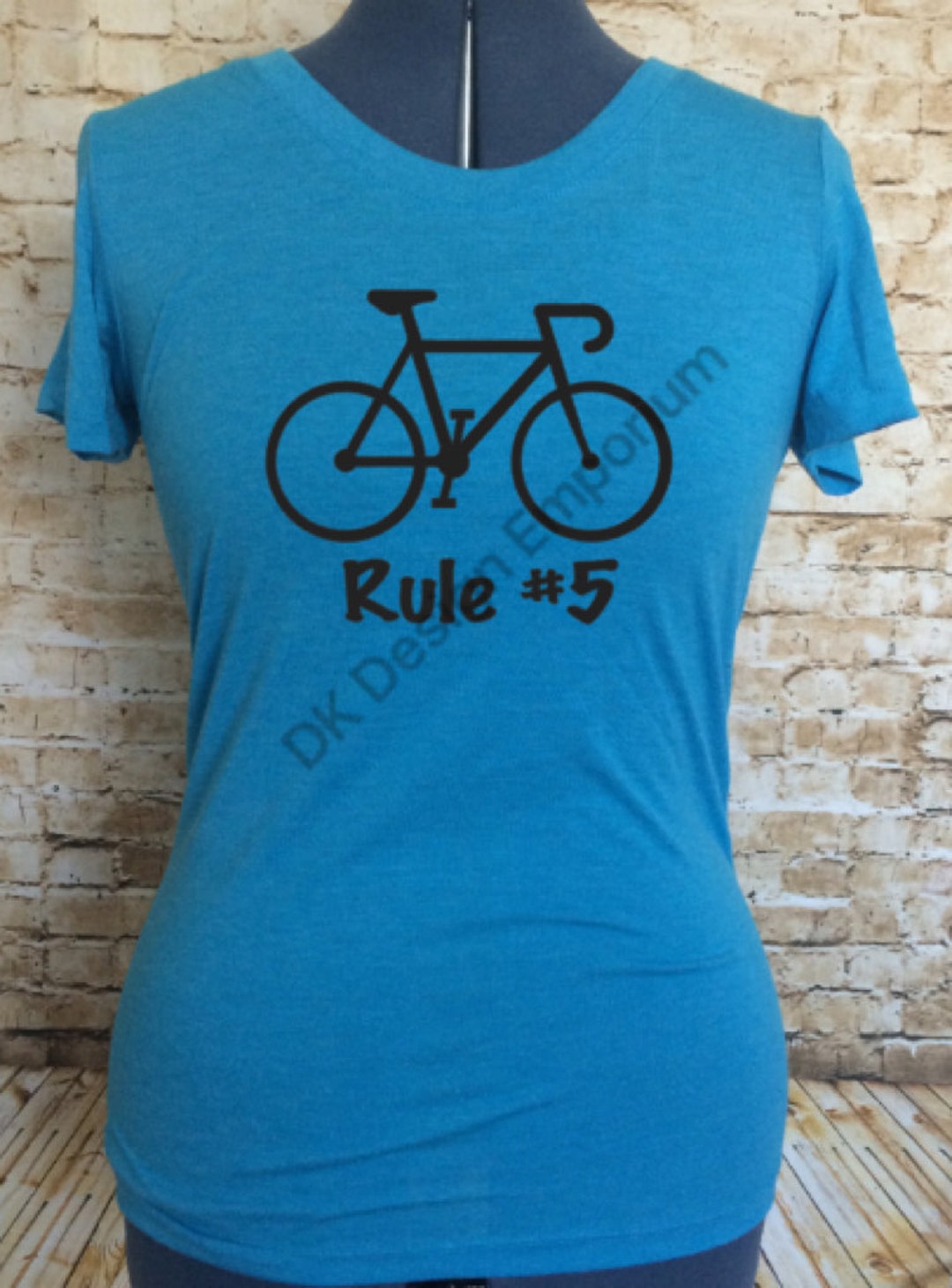 Cycling Rule #5 Fitted Women's Tee - Cycling Rules T-shirt - Bicycle ...