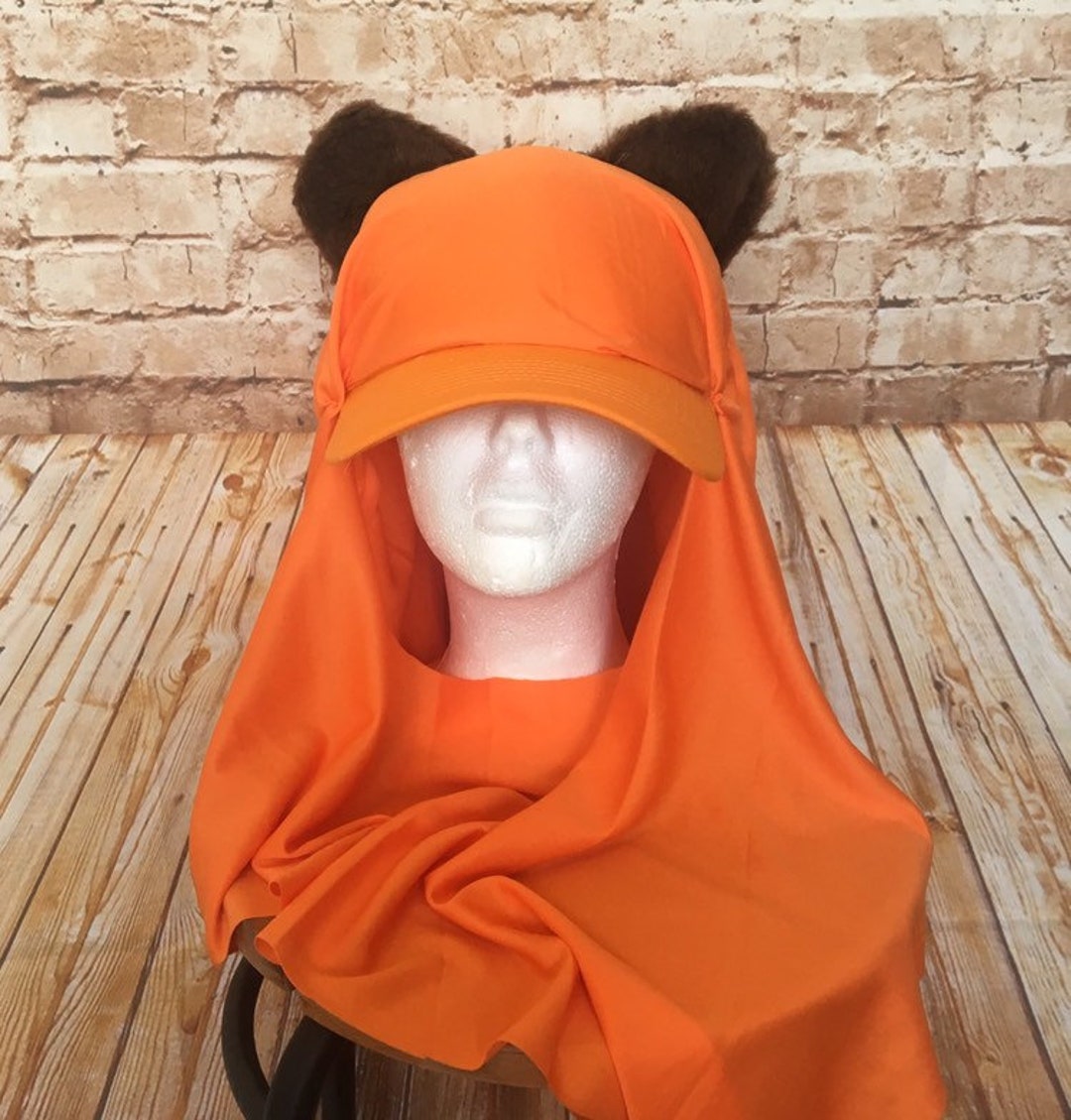 Ewok Inspired Hat - Wicket Running Costume - Adult Ewok Run Costume Cap ...