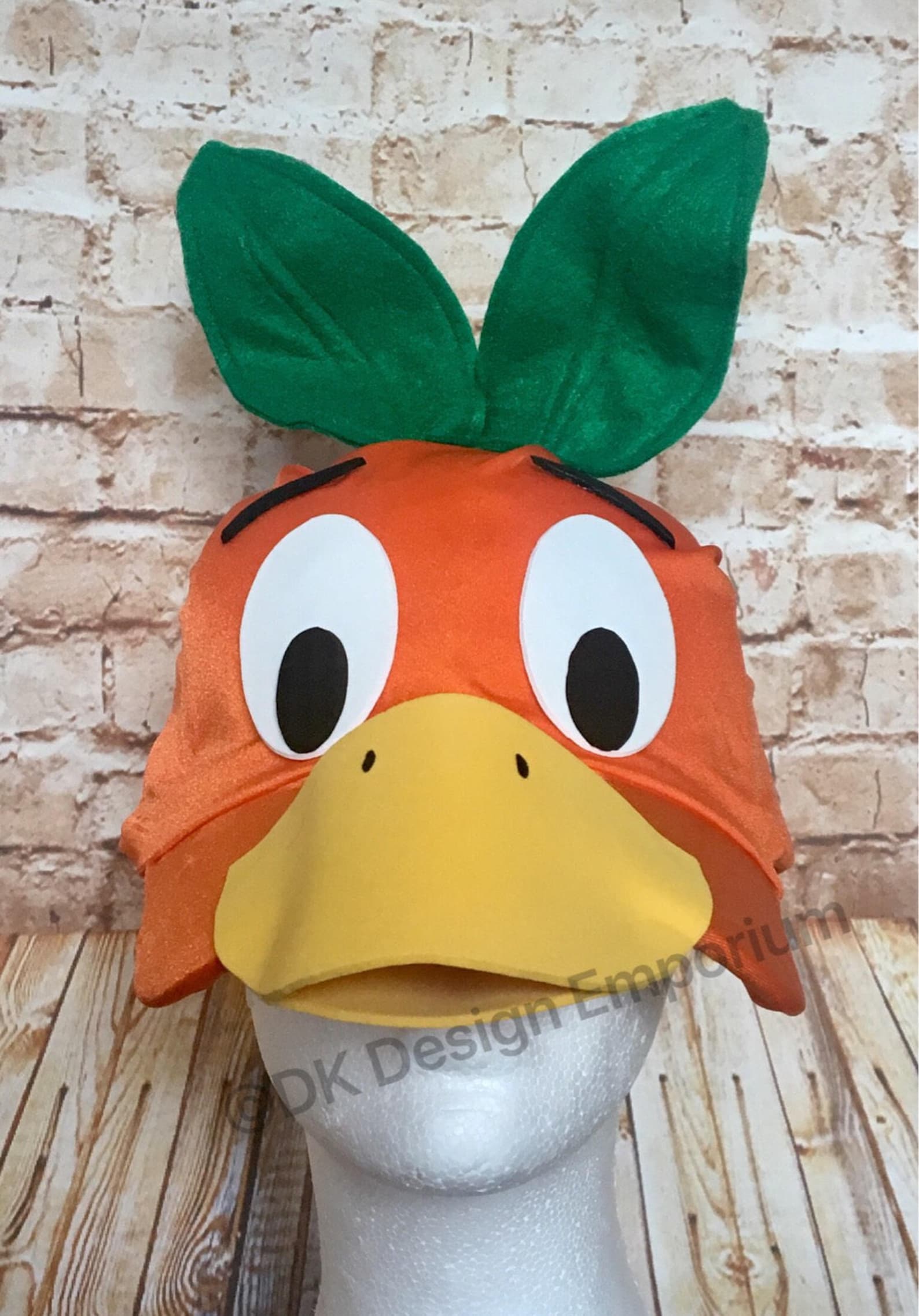 Orange Bird Costume Hat - Bird Hat - Orange Costume Cap - Sunshine ...