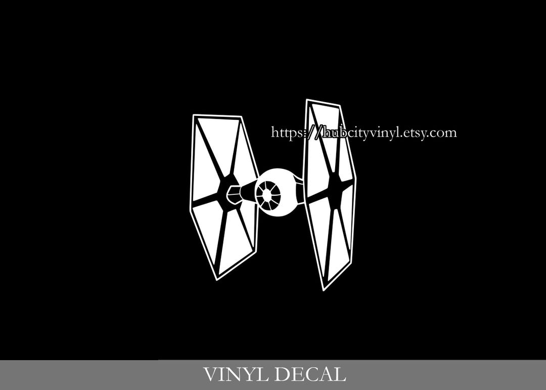 Tie Fighter Vinyl Decal - Etsy