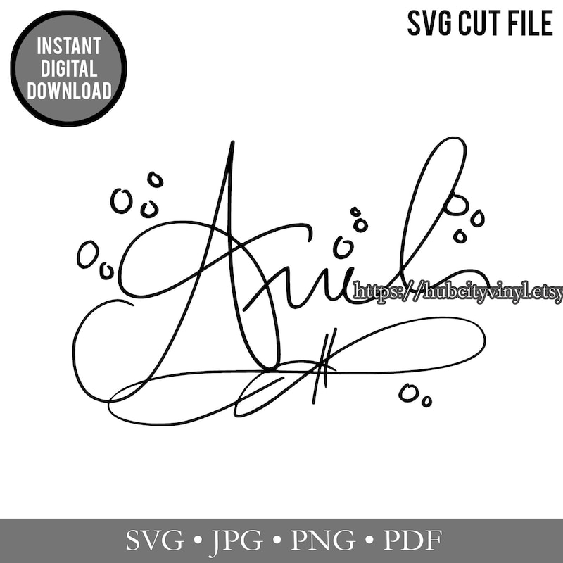 Ariel Silhouette - Etsy