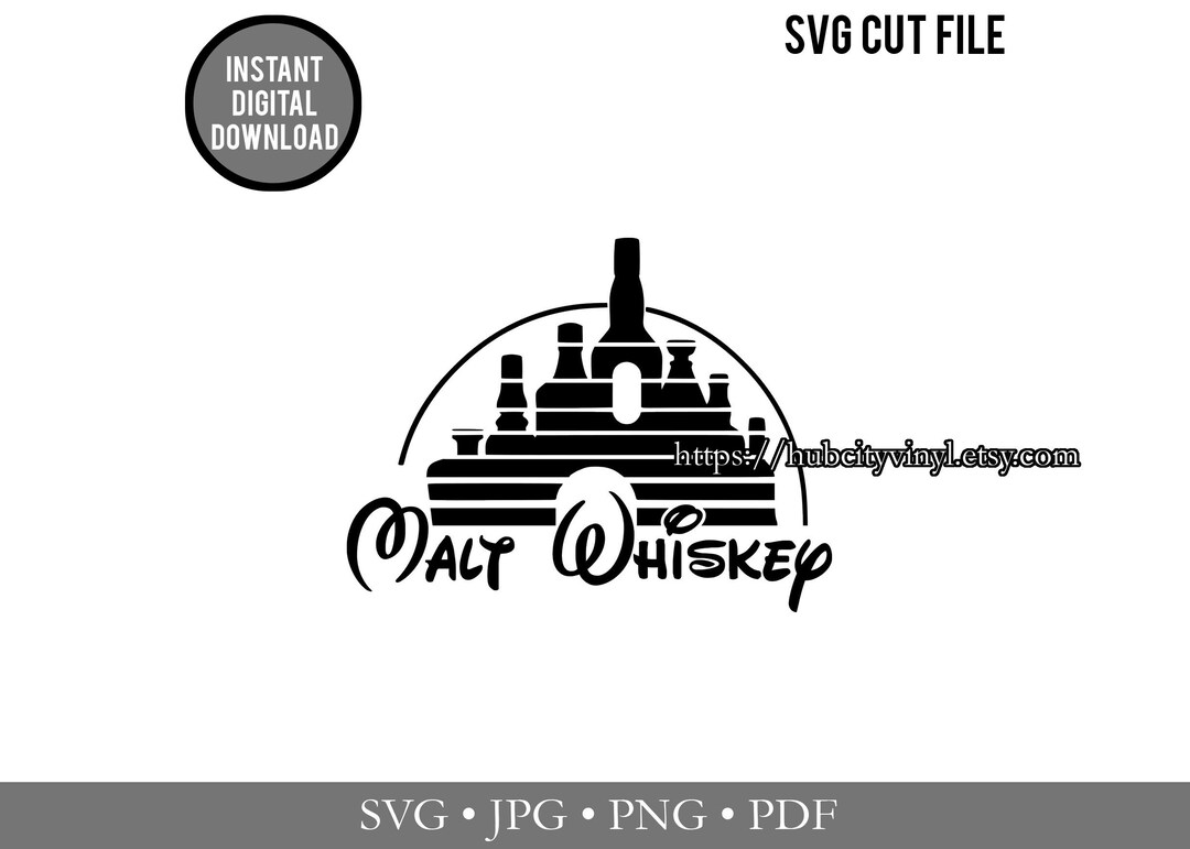 SVG - Cut File - Instant Download - Malt Whiskey (.svg, .jpg, .png ...