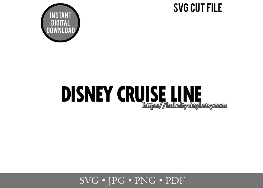 SVG - Cut File - Instant Download - WDW Cruise Line - DCL - Spirit ...