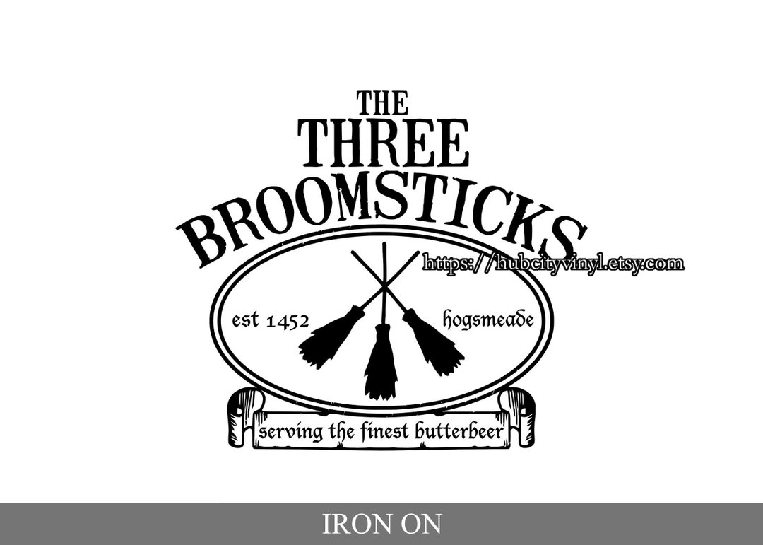 Three Broomsticks Vinyl DIY IRON ON - Etsy