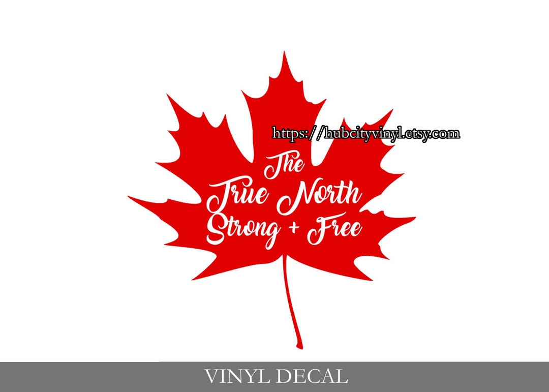 The True North Strong & Free Vinyl Decal - Etsy