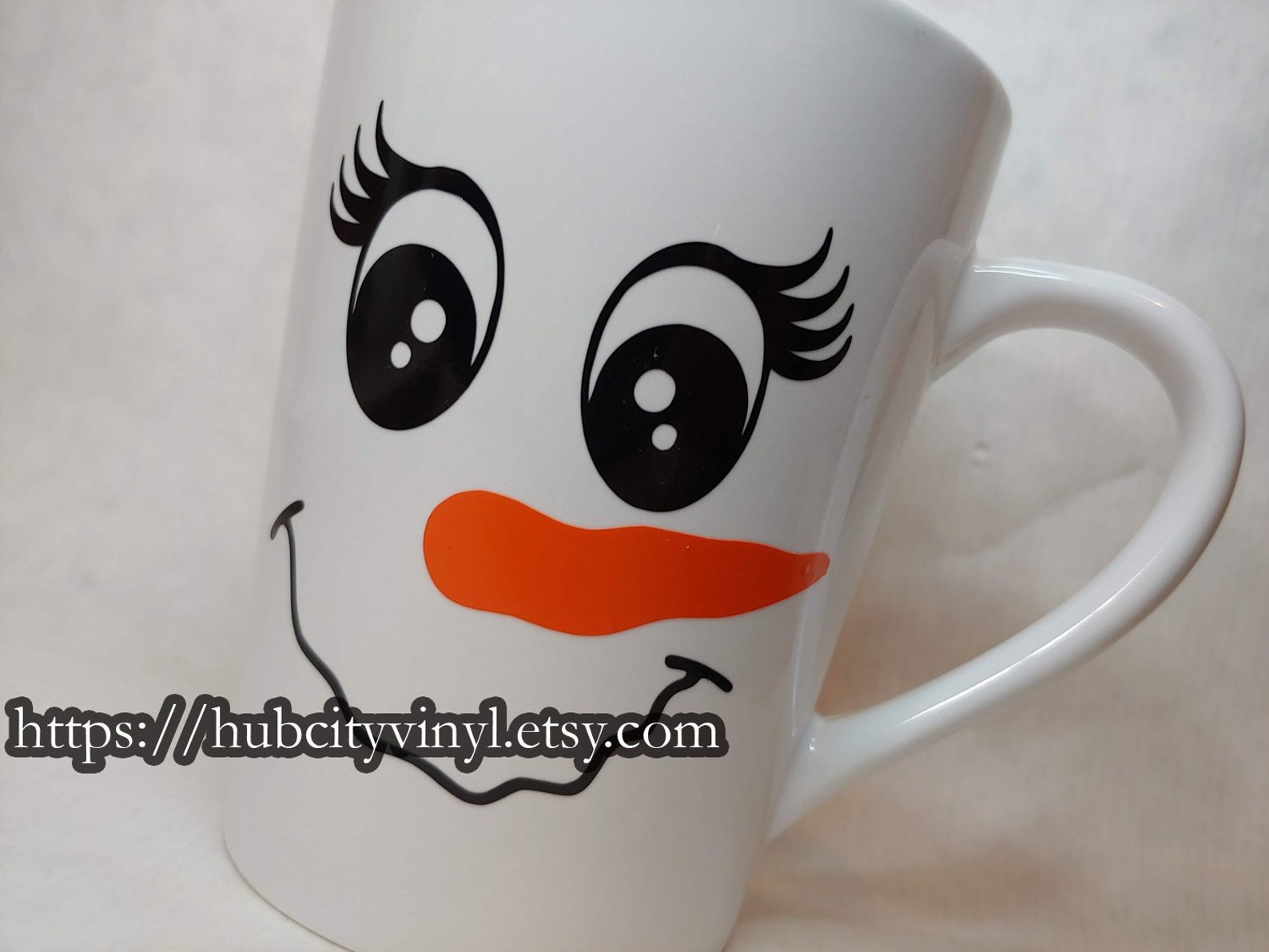 Snowman Face Vinyl Decal - Etsy