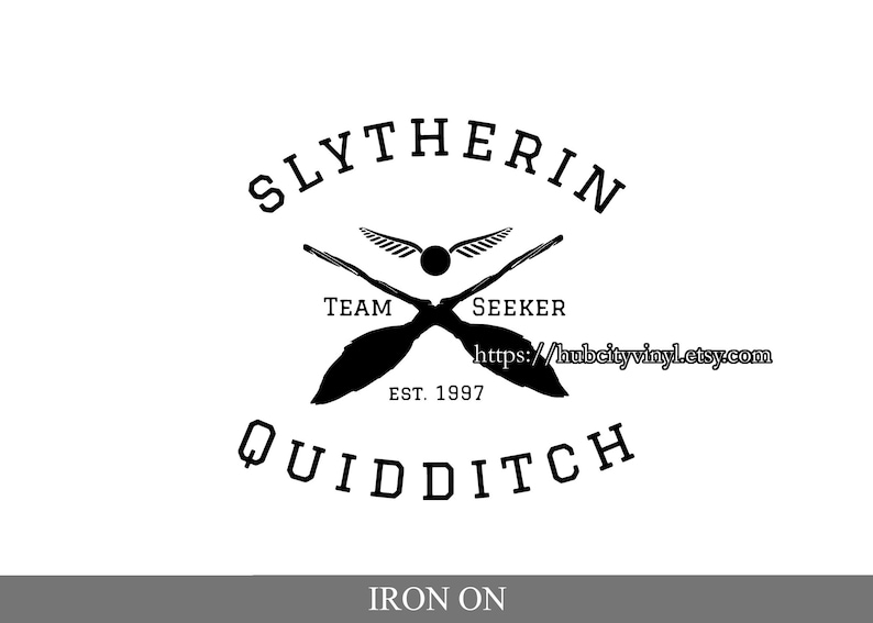 Slytherin Quidditch Vinyl DIY IRON ON - Etsy