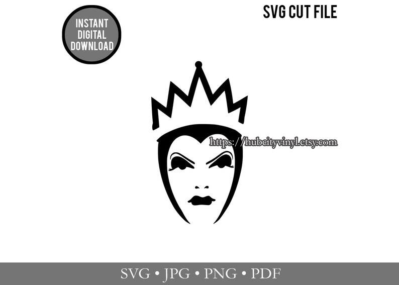 Disney SVG Cut File Instant Download Evil Queen Disney - Etsy Ireland