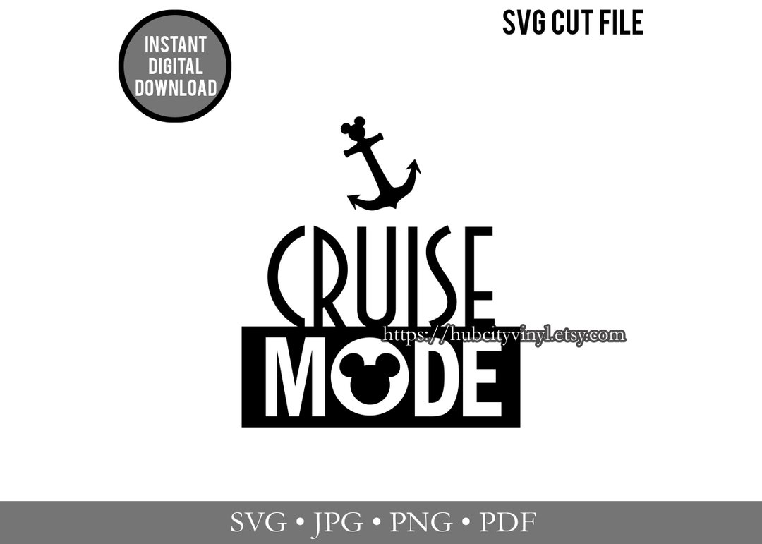 SVG - Cut File - Instant Download - DCL - Anchor Cruise Mode (.svg ...