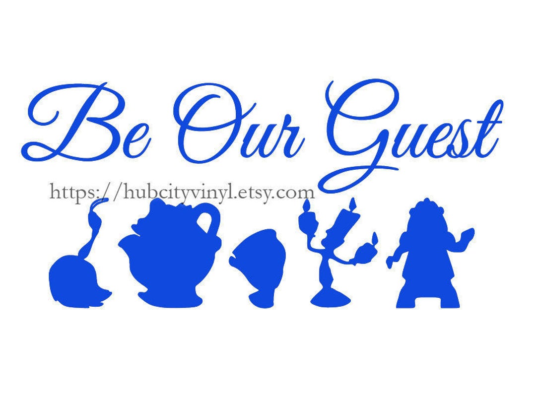 Disney Be Our Guest Vinyl Decal - Etsy