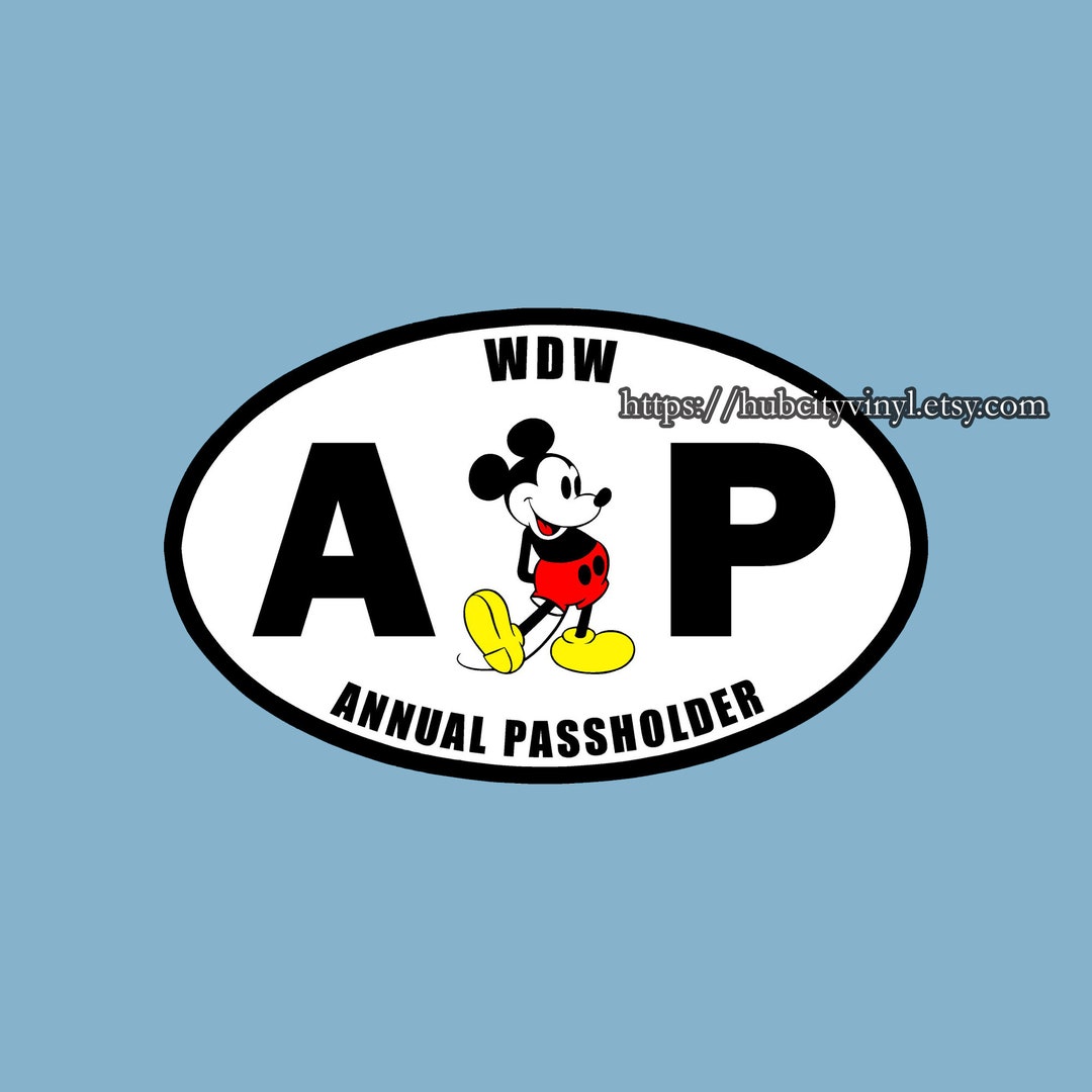 Disney Annual Passholder - Vinyl Decal - Etsy
