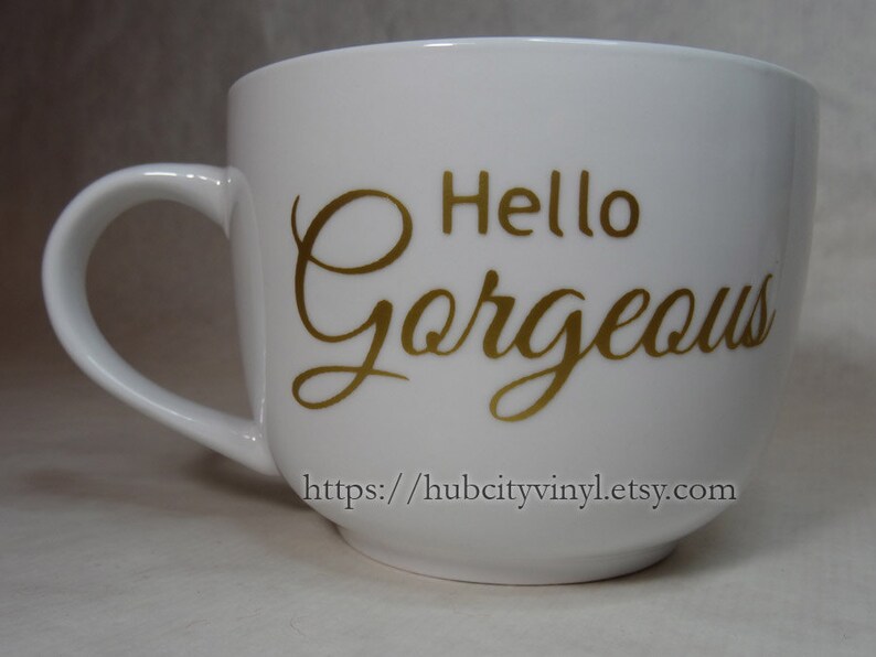Hello Gorgeous Vinyl Decal - Etsy